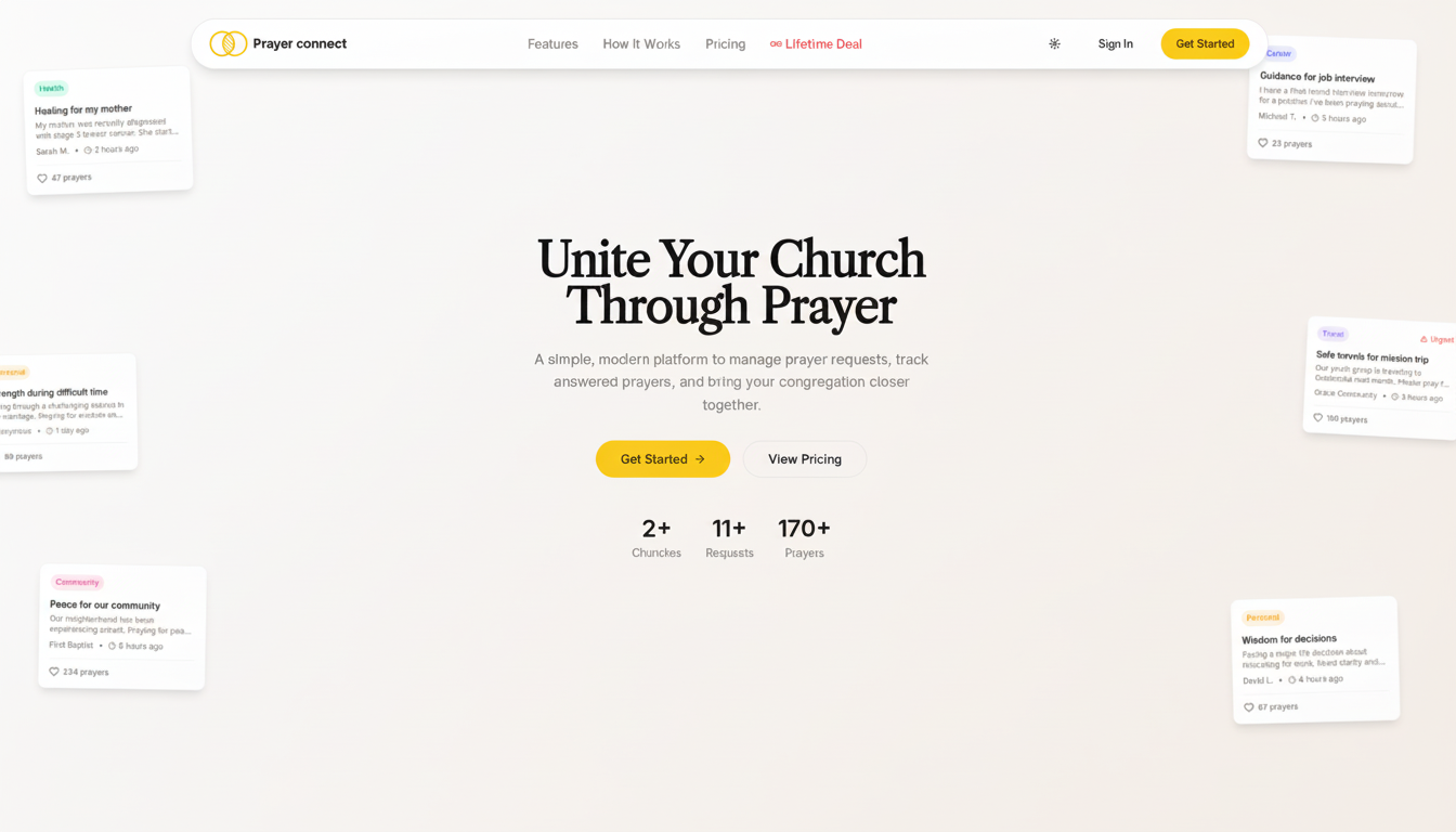 Prayer Request Management Software for Churches | PrayerConnect